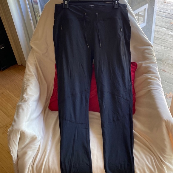 Zobha | Pants & Jumpsuits | Zobha Black Stretch Detailed Yogagym Logo ...